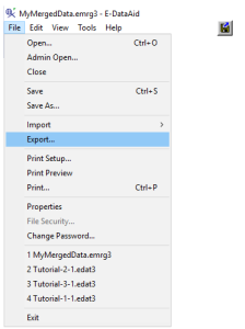 E-DATAAID：导出和导入数据 [22832] – E-Prime中文站点